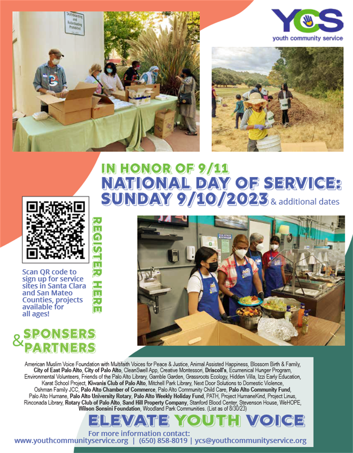 YCS National Day of Service – City of Palo Alto, CA