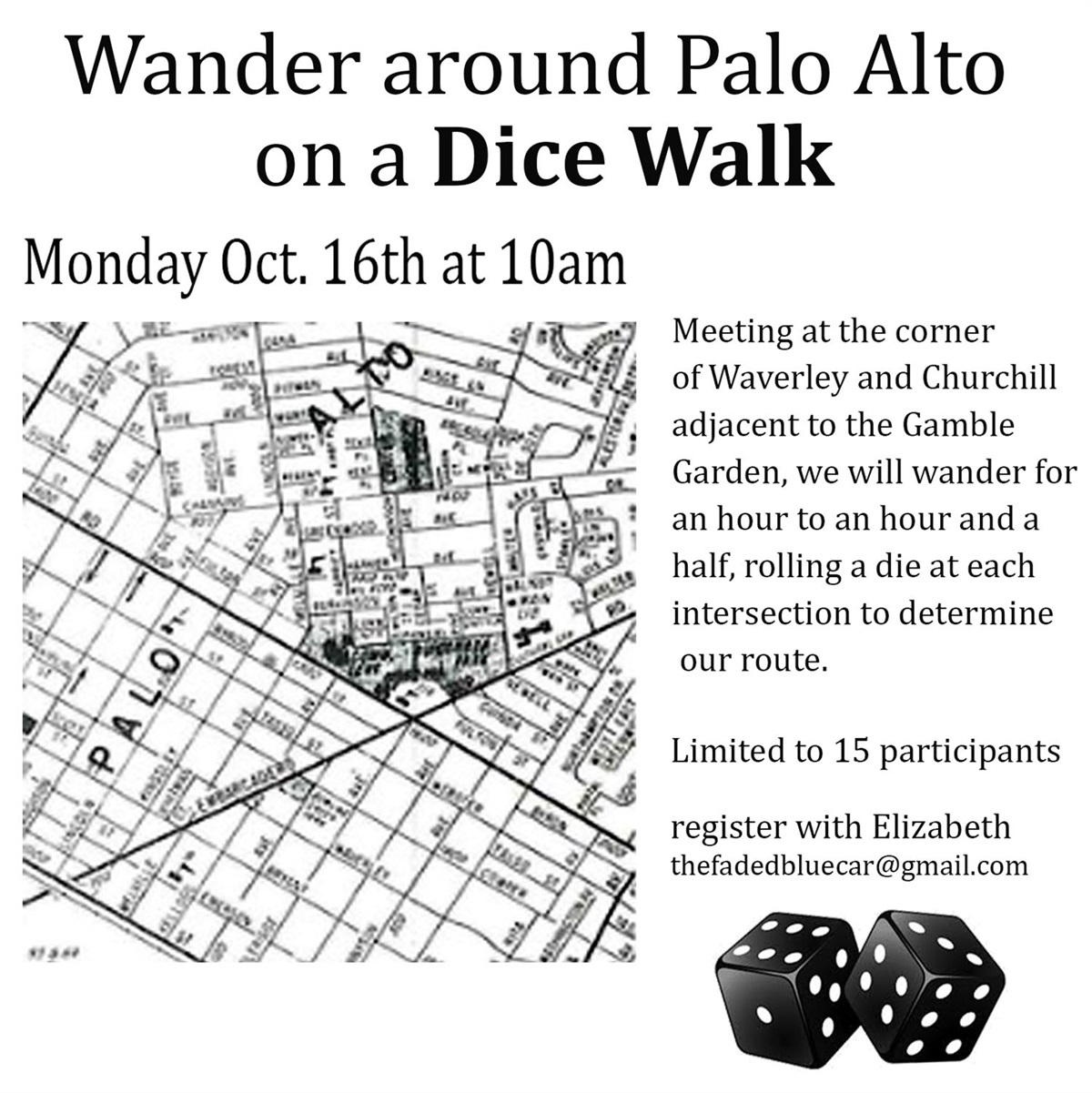 Dice Walk with Cubberley Artist Elizabeth Bennett – City of Palo Alto, CA